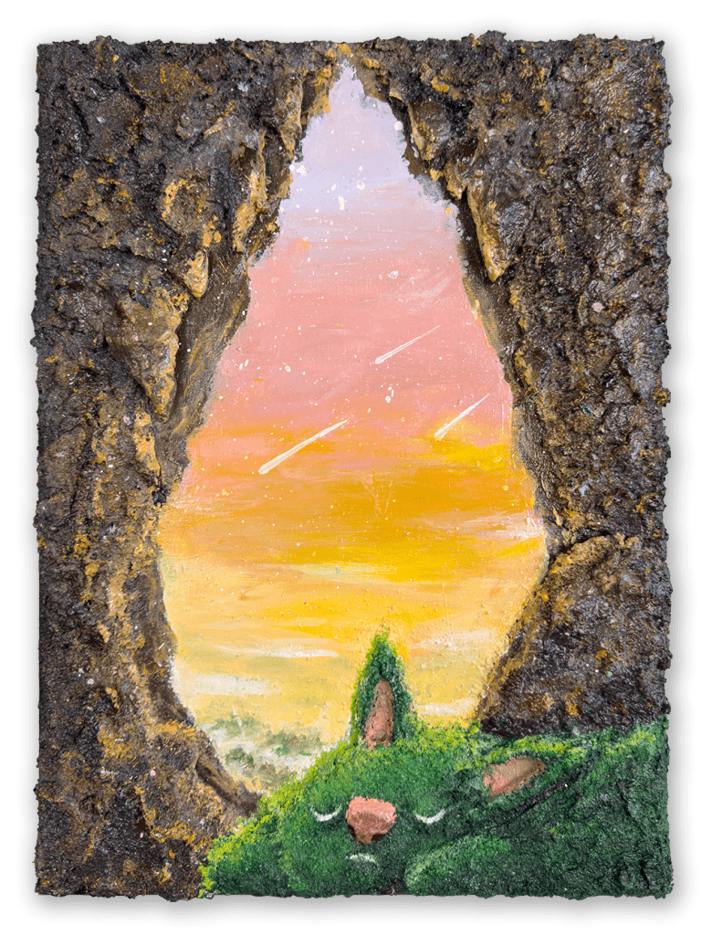 Stone Beast - Qing Meng / 石兽-青猛 - LOVE ART BOX CHARITY ART EXHIBITION